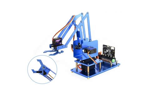 DOF Metal Robot Arm Kit For Micro Bit Bluetooth Version Kiwi Electronics