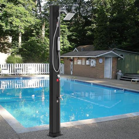Vevor Outdoor Solar Heated Shower 925 Gal Poolside Shower With Shower