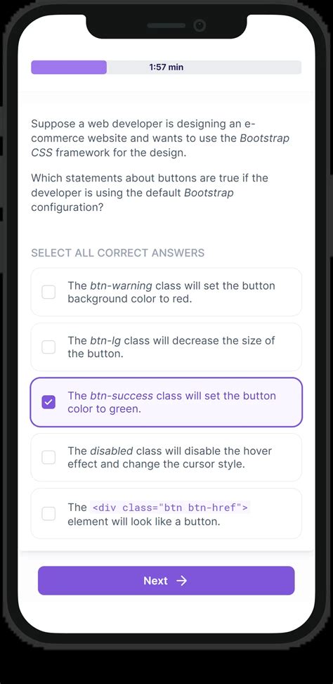 Bootstrap Online Test Skill Assessment
