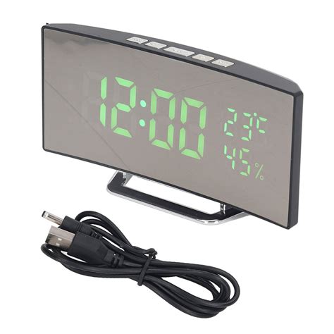 Reloj Digital Led Brillo De 3 Niveles Posponer Usb Reloj Despertador
