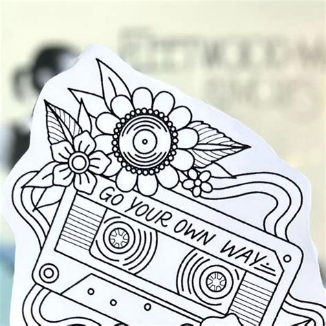 Cassette Player Svg Floral Cassette Tape Svg Walkman Svg Retro Music