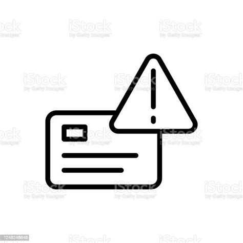 卡危險標誌圖示簡單的行 概述破產圖示的向量元素 Ui 和 Ux 網站或移動應用程式向量圖形及更多付錢圖片 付錢 信用卡 危險 Istock
