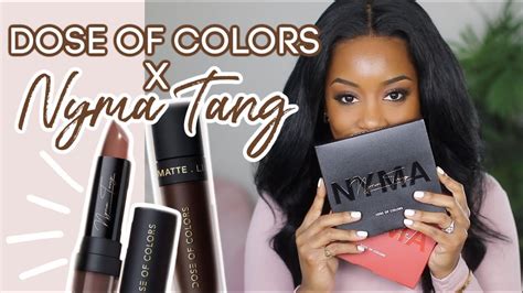 NYMA TANG X DOSE OF COLORS LIP SETS SWATCHED LIP COMBOS Andrea Renee YouTube