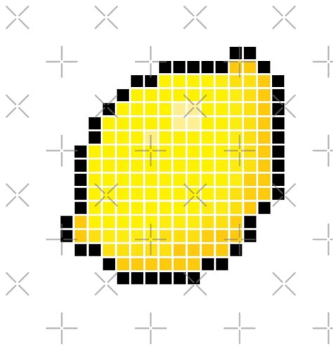 8 Bit Pixel Lemon By Nemjames Redbubble