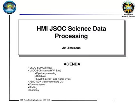 ppt hmi jsoc science data processing art amezcua powerpoint