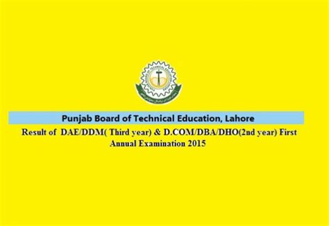 Pbte Result 2015 Paki Mag