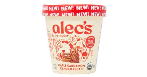 Alecs Ice Cream Ice Cream Maple Cardamom Candied Pecan A2 Organic