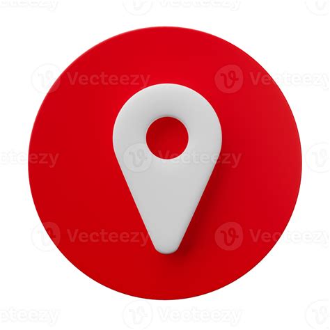 D Rendering D Illustration Location Map Pin Gps Pointer Markers Map Pointer Isolated On
