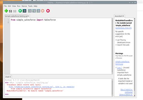 Python Modulenotfounderror No Module Named Simple Salesforce