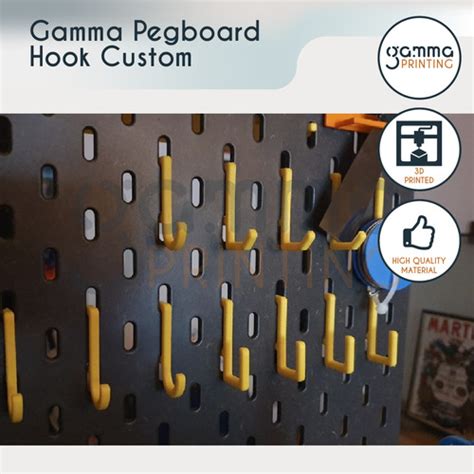 Jual Hook Custom Pegboard Accessories Aksesoris Shelf Gamma L 90