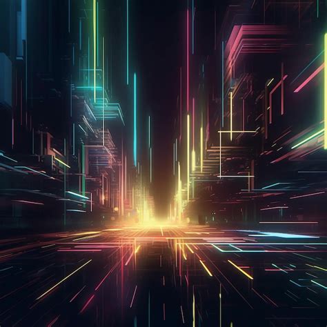 Premium Ai Image 2d Abstract Image Of Digital Color Theory