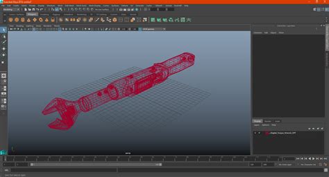 Digital Torque Wrench OFF 3D Model 39 3ds Blend C4d Fbx Max Ma