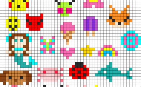 Картинки рисунки по клеточкам маленькие