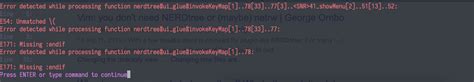 error with nerdtreeminimalmenu 1 · issue 1073 · preservim nerdtree