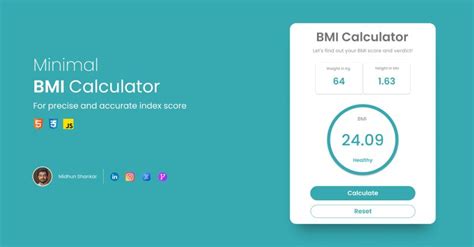 Introducing My Bmi Calculator Project Midhun Shankar Posted On The