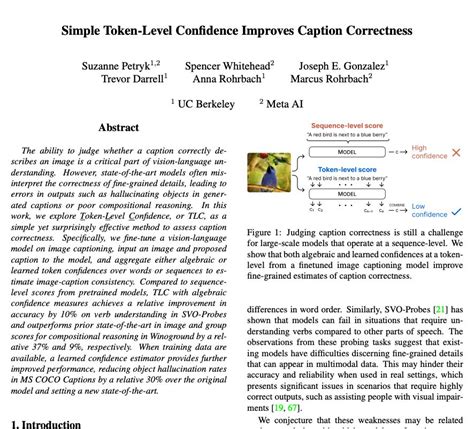 Ahsen Khaliq On Linkedin Simple Token Level Confidence Improves Caption Correctness Abs