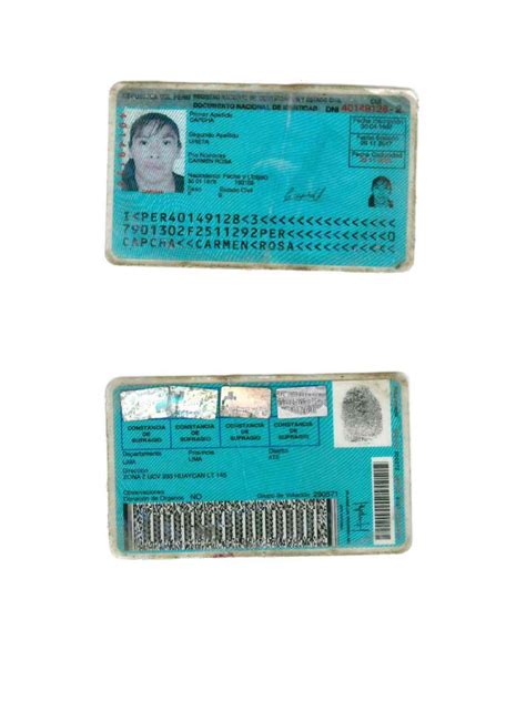 Dni Carmen Rosa Capcha Ureta Pdf