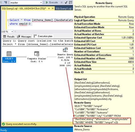 query amazon athena external tables using sql server