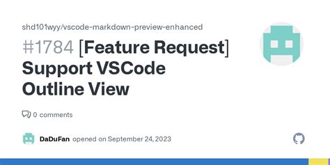 Feature Request Support VSCode Outline View Issue 1784 Shd101wyy