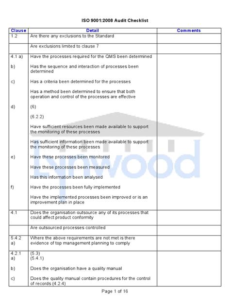 ISO 9001 Audit Checklist | Download Free PDF | Audit | Verification And ...