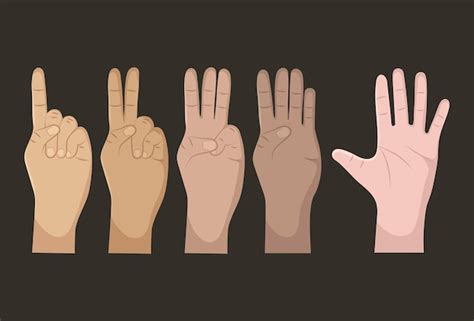 Premium Vector Hands Icon Set