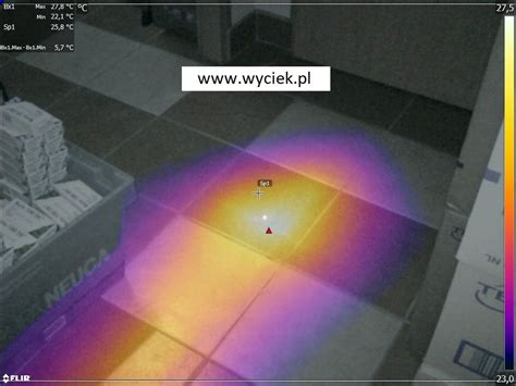 Kamera termowizyjna Wykrywanie i lokalizacja wycieków wody