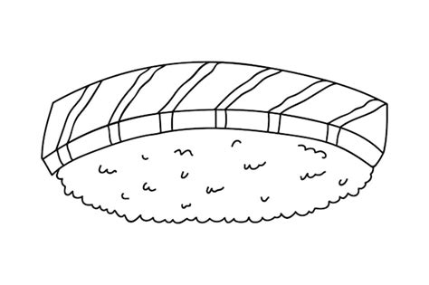 Clipart De Sushi Gunkan Maki Dessinés à La Main Plats De Cuisine