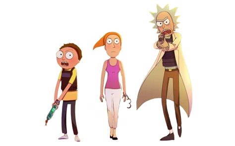 Rick Morty And Summer By Dracoawesomeness On Deviantart
