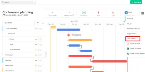 Critical Path Planners