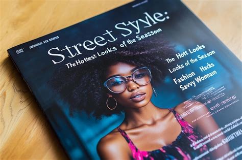 A Set Of Stylish Womans Fashion Magazine Cover Design Template Ai Photo Premium Ai Generated Image