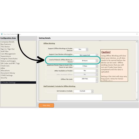 Setting Up Offline Mode Care Control Learning Hub