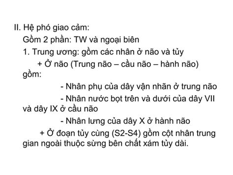 HỆ THẦN KINH TỰ CHỦ PPT