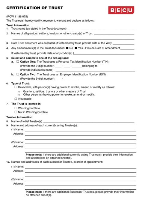 32 Free Certificate Of Trust Templates Printable Pdf Word American Templates