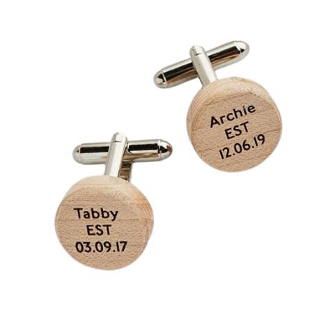 Wooden Cuff Links Houterasies