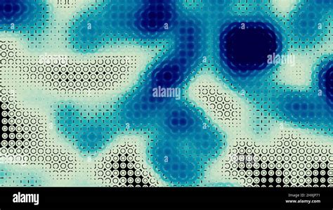 Abstract Digital Flowing Texture Of Bokeh Rings And Blurred Stains Seamless Loop Design
