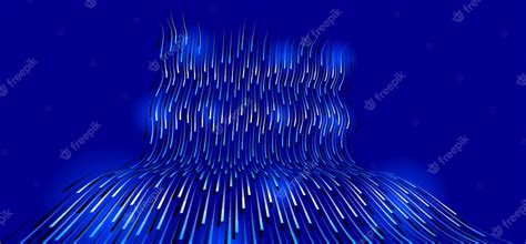 Premium Vector Big Data Flow Technology And Science Vector Background Tech Abstraction With