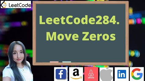 Leetcode284 Move Zeros Whiteboard Faang Interview Questions Youtube