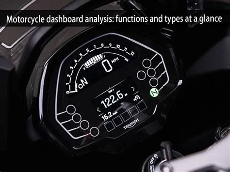 Motorcycle Dashboard Analysis Functions And Types At A Glance Best Electric Motorcycle