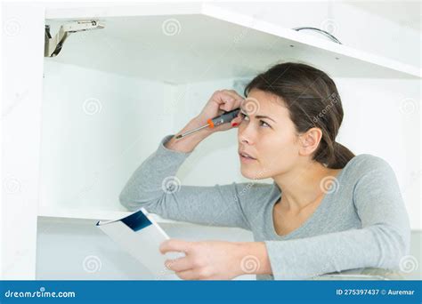 Difficult Assembly Kitchen Furniture Stock Image Image Of Exhaust