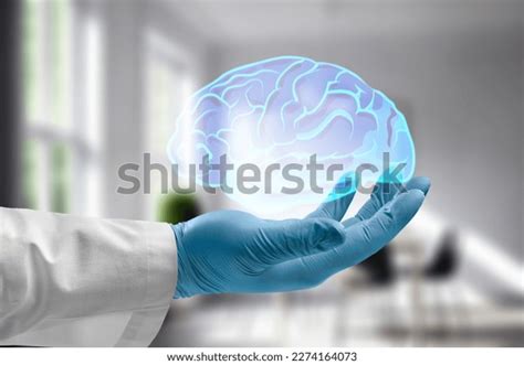 Human Brain Doctor Hands Mental Illness Stock Photo