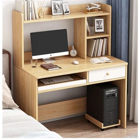 Multi Function Computer Table With Shelves Furniture And Home Living