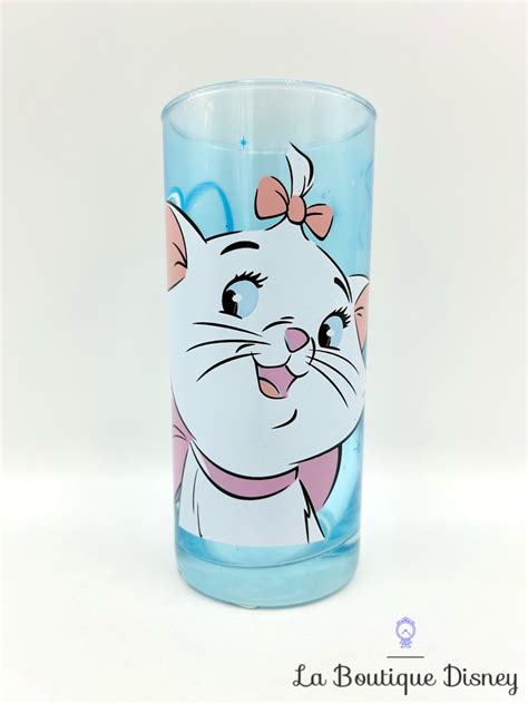 Verre Marie Portrait Les Aristochats Disneyland Paris Disney Bleu Vaisselle Verres La