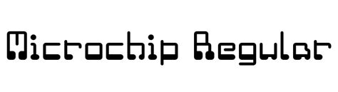 Microchip Regular Font