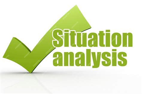 Premium Photo Situation Analysis Word With Green Checkmark