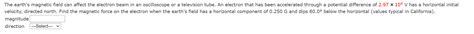 Solved Magnitude Direction