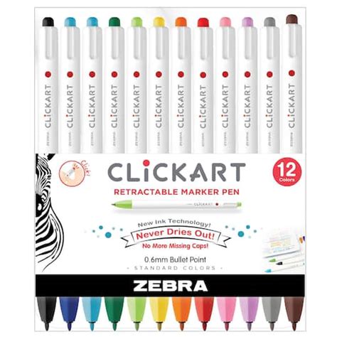 Zebra Clickart 0 6mm Retractable Marker Pen Set Michaels