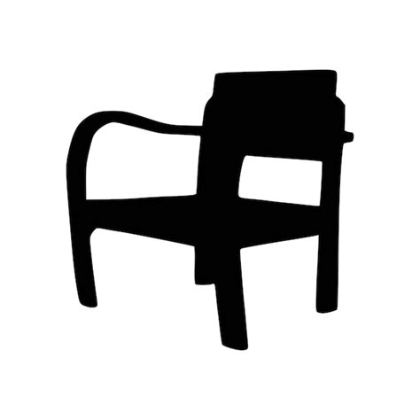 Premium Vector Nice Wooden Chairs Silhouette Vector Chair Silhouette