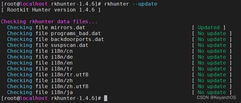 Kos系统rootkit恶意软件安全检测工具rootkit Hunter安装部署hunter环境检测 Csdn博客