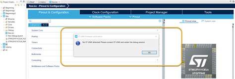 Question No St Link Detected Please Connect St Link And Restart The Debug Session R Embedded