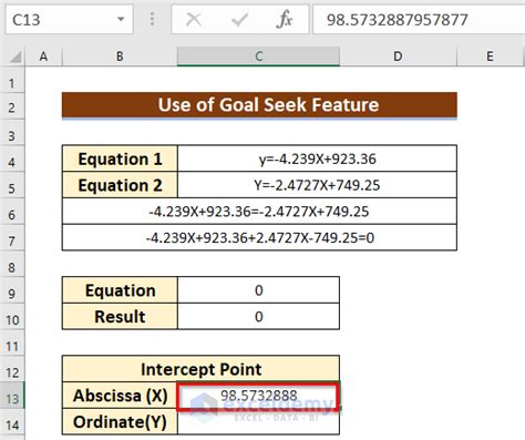 How To Find Intersection Of Two Trend Lines In Excel 3 Methods